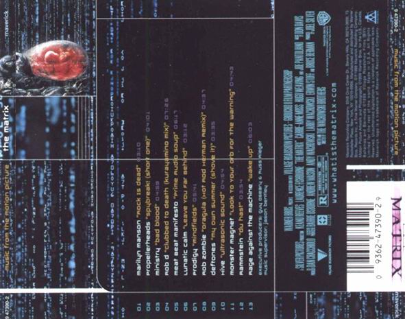 Matrix Soundtrack : Back | CD Covers | Cover Century | Over 1.000.000 ...